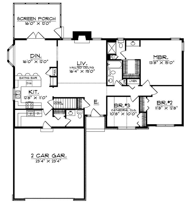 Erin Ranch Home Plan 051D-0156 - Search House Plans and More